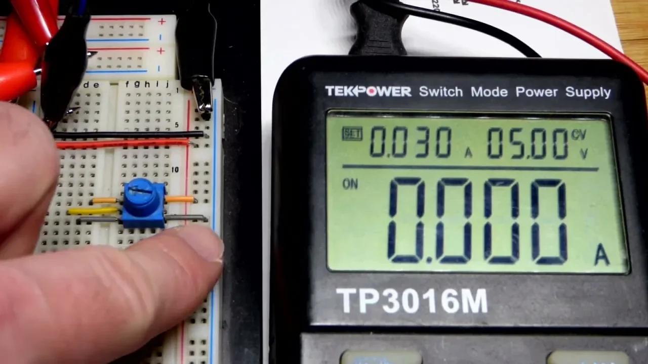 Trimmer Potentiometer or Trimpot component as a variable resistor or ...