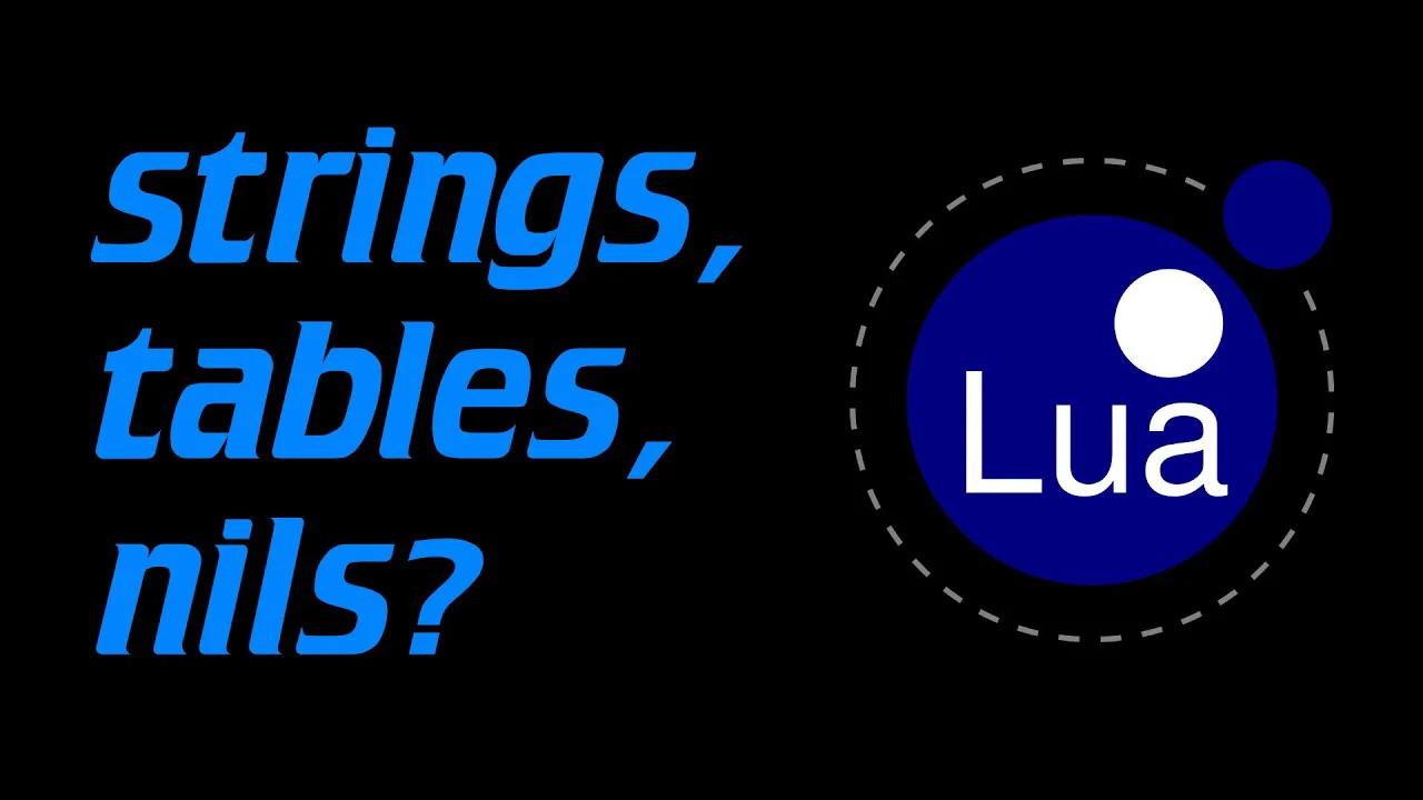 Intro To Data Types In Lua
