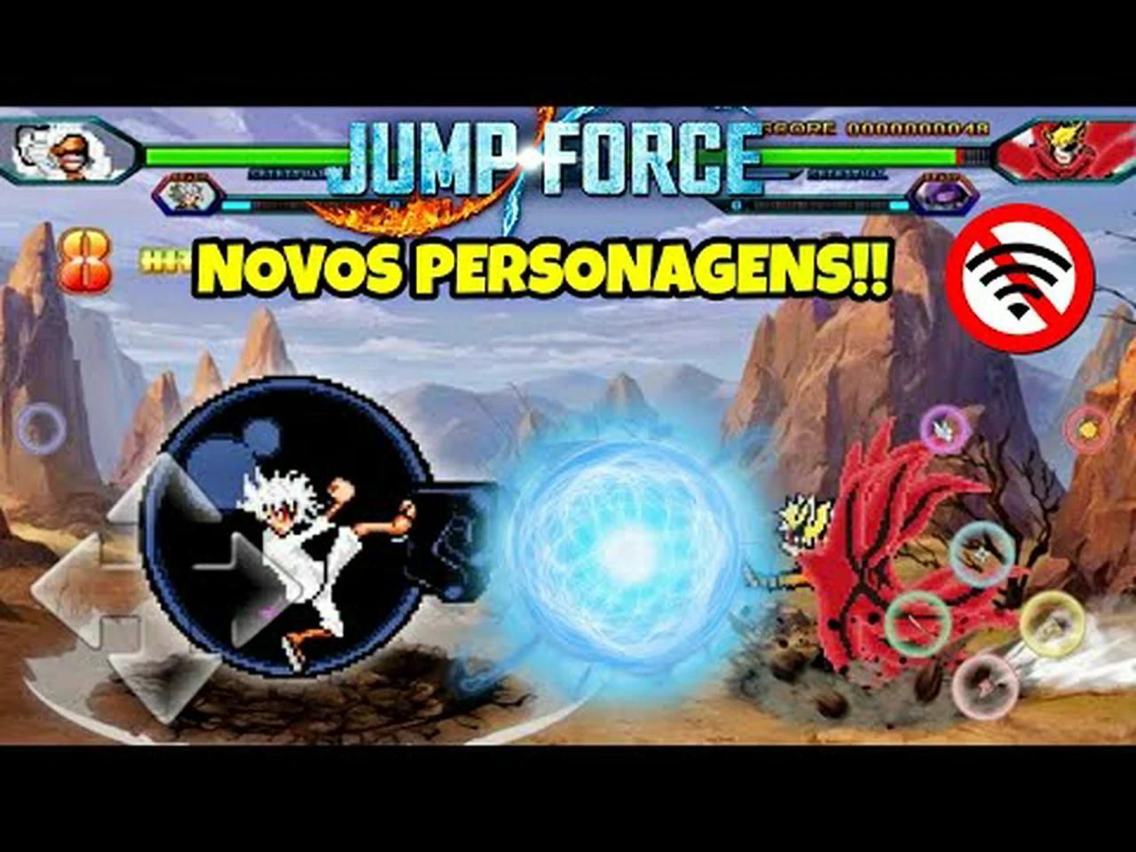 NOVO!! JUMP FORCE Mugen Android NOVOS Personagens 2022 (tamanho 600 MB ...