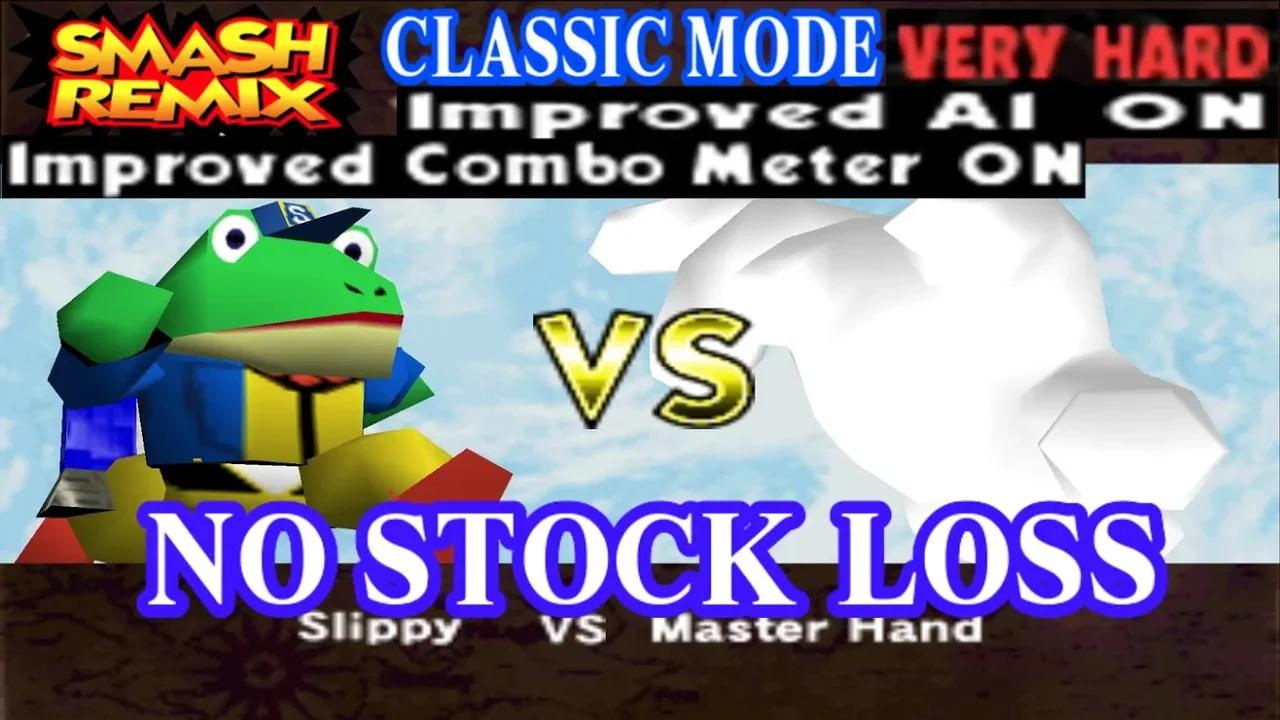 Smash Remix - Classic Mode Gameplay with Slippy (VERY HARD) No stock loss