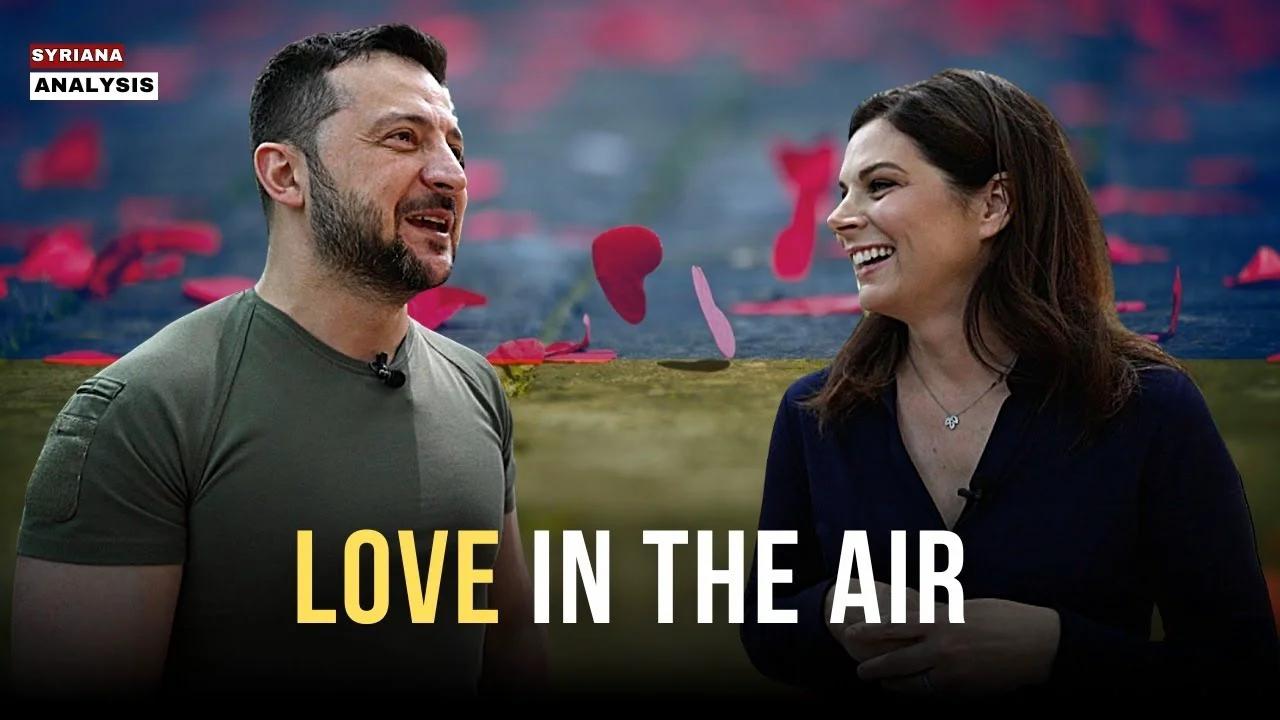 CNN's Exclusive with Zelensky: LOVE IN THE AIR Moment?