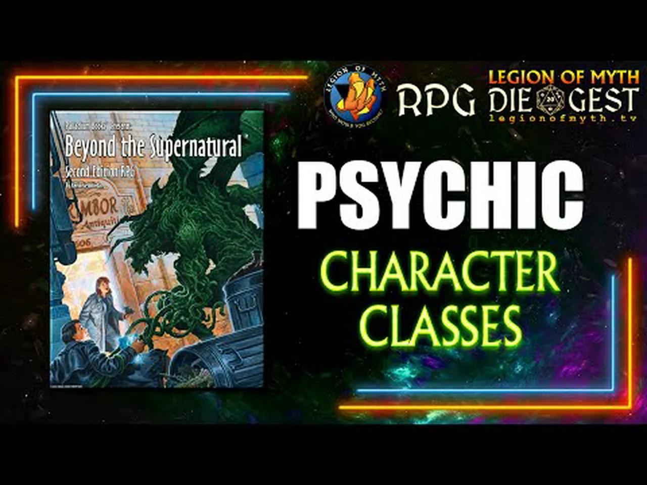 [98-1] - Palladium Books BEYOND THE SUPERNATURAL - Psychic Character ...