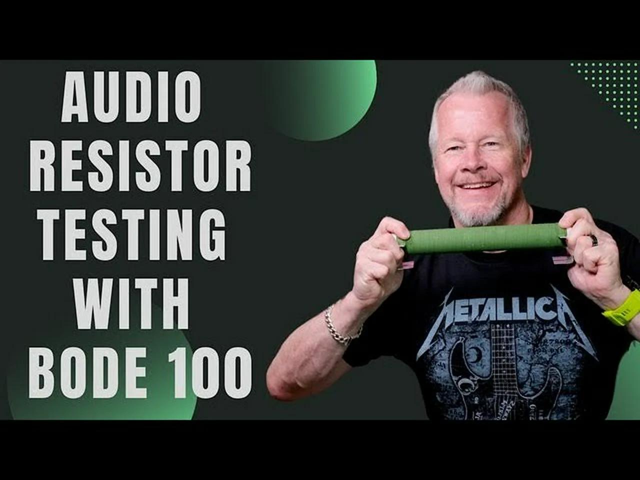 Audio Resistor Testing with Bode 100 with Omicron Lab #OmicronLab #Bode100