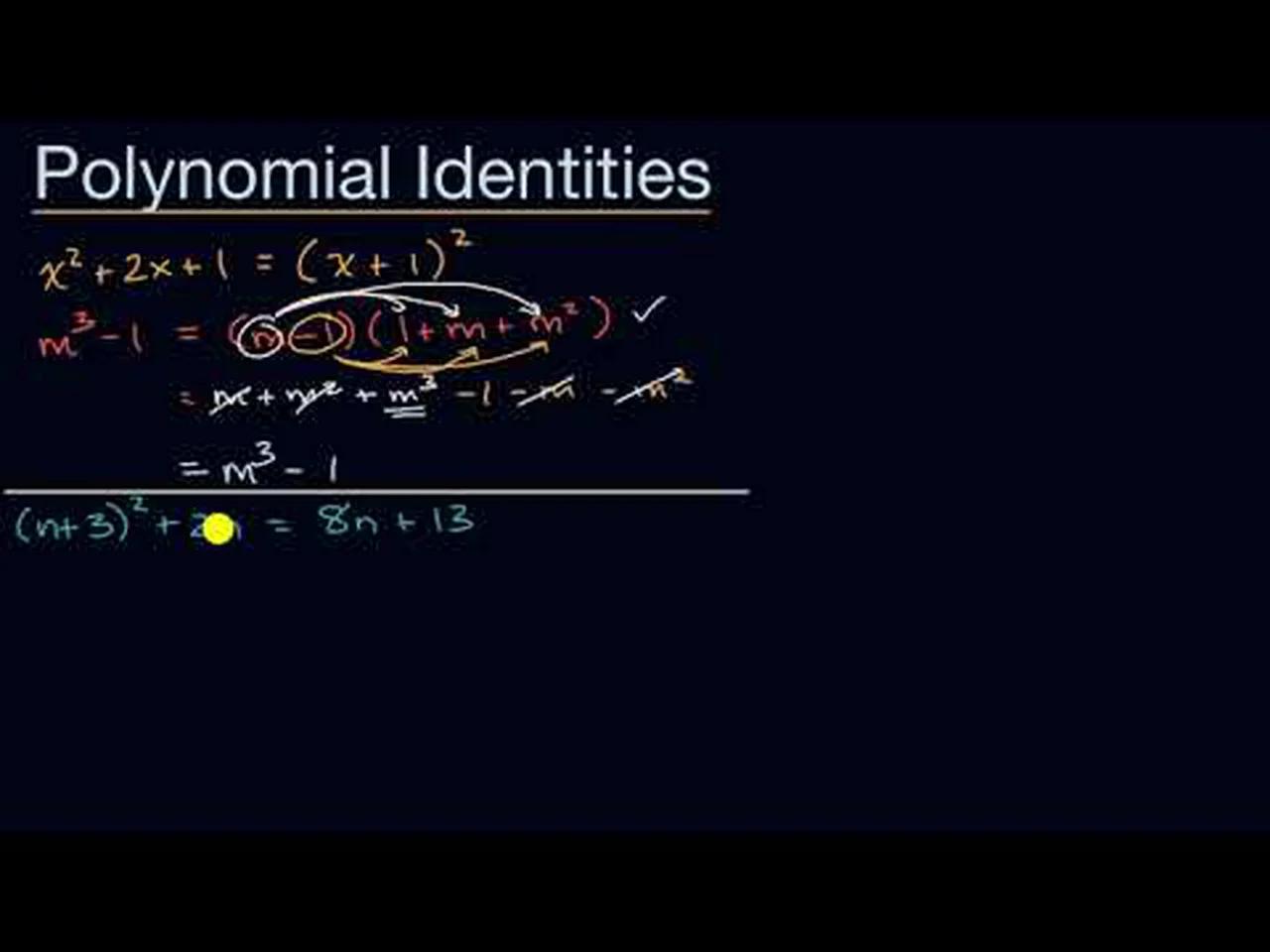 Polynomial identities