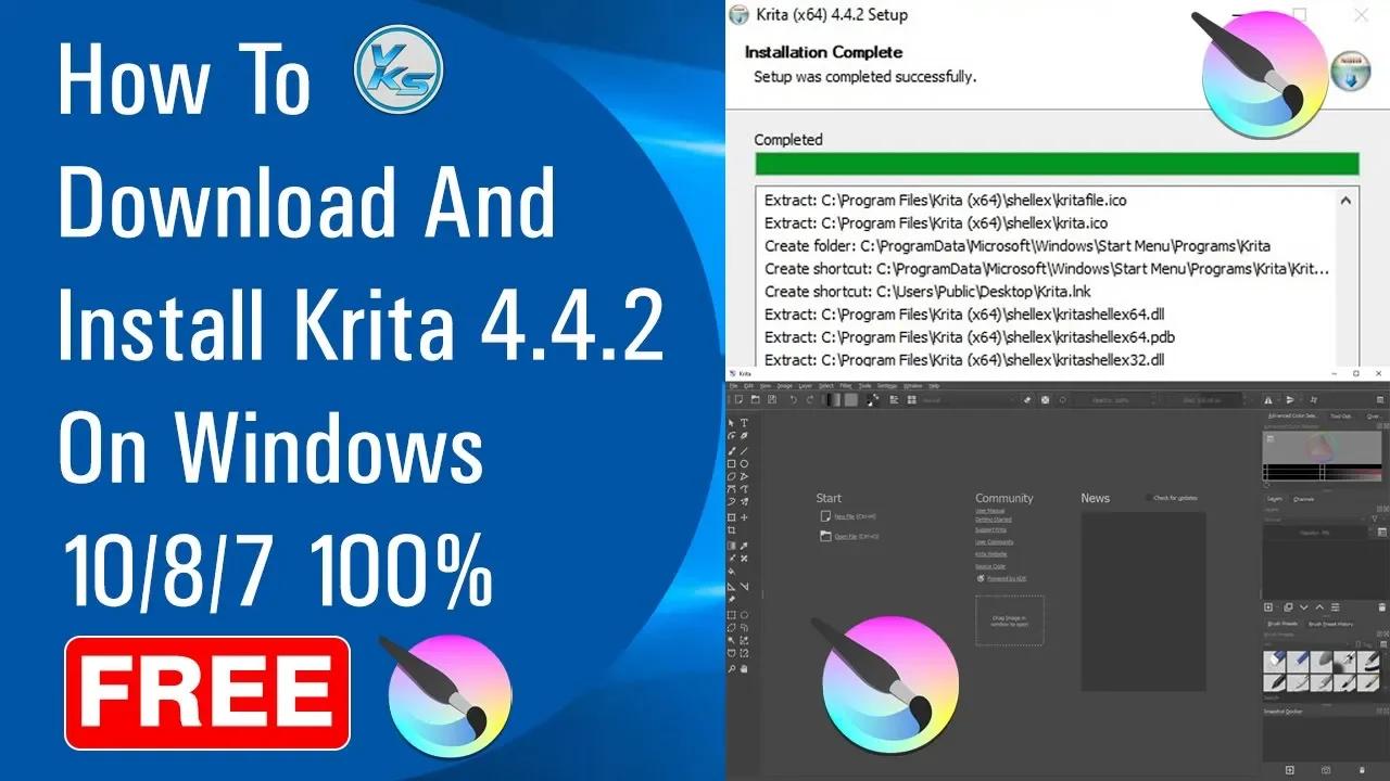 How To Download And Install Krita 4.4.2 On Windows 10/8/7 100% Free (2021)