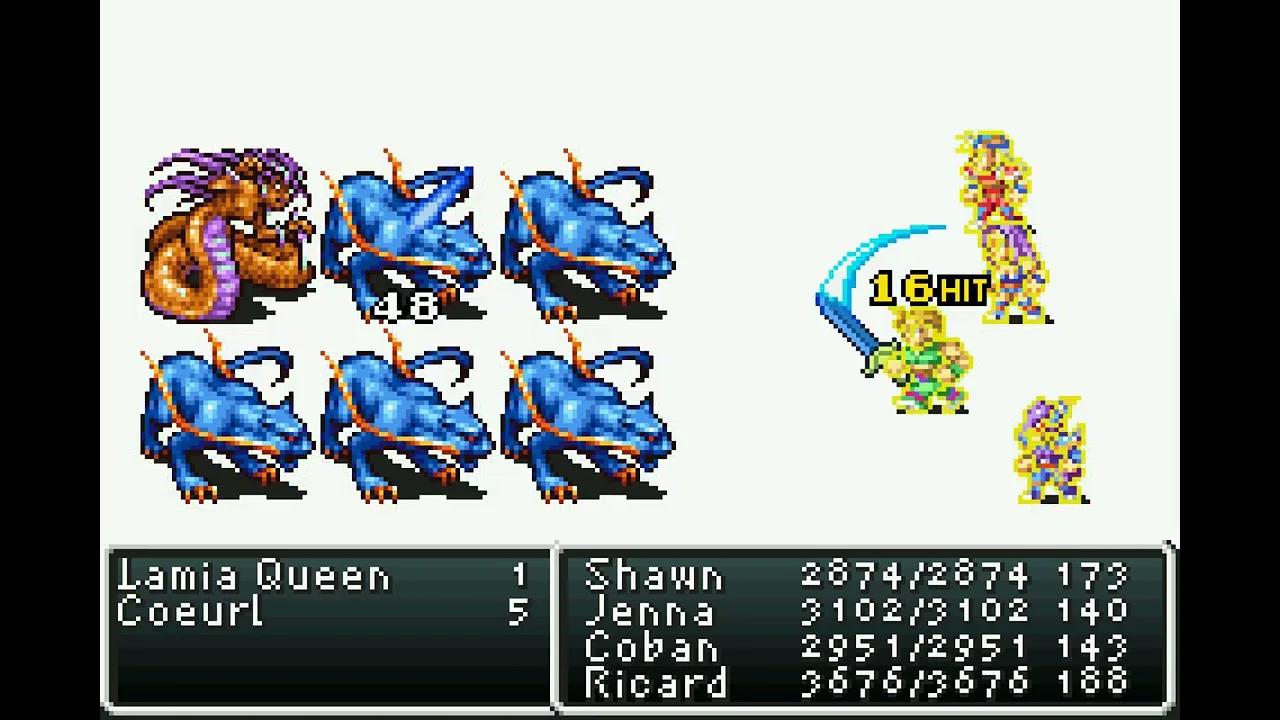 Final Fantasy I & II: Dawn of Souls - Castle Palamecia - Coeurls ...