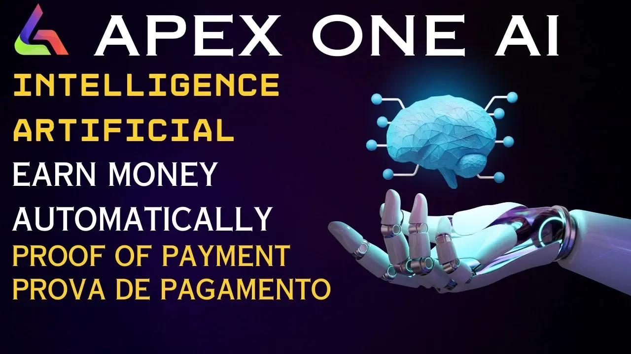 "Inteligencia Artificial" / renda automatica com criptomoedas na Apex one AI/ prova de pagamento