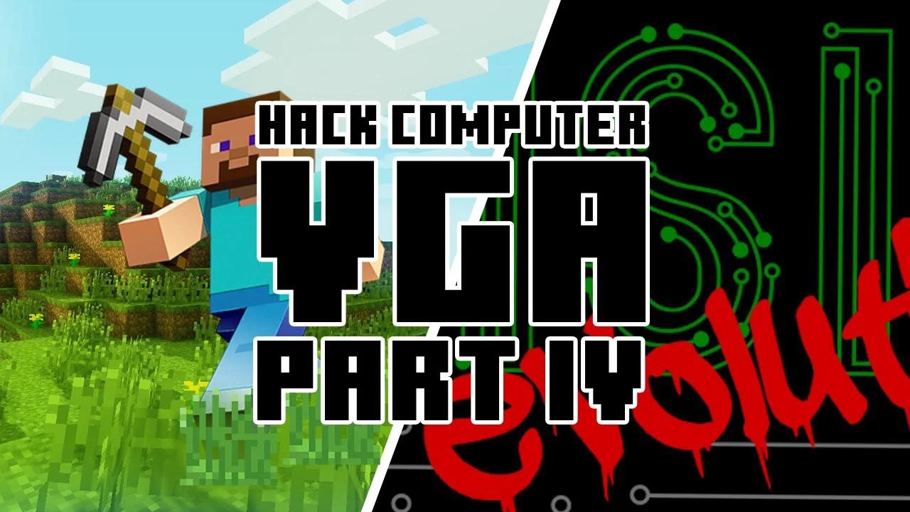 HackCPU Logisim VGA Interface: Connecting and Test Pattern: Part IV