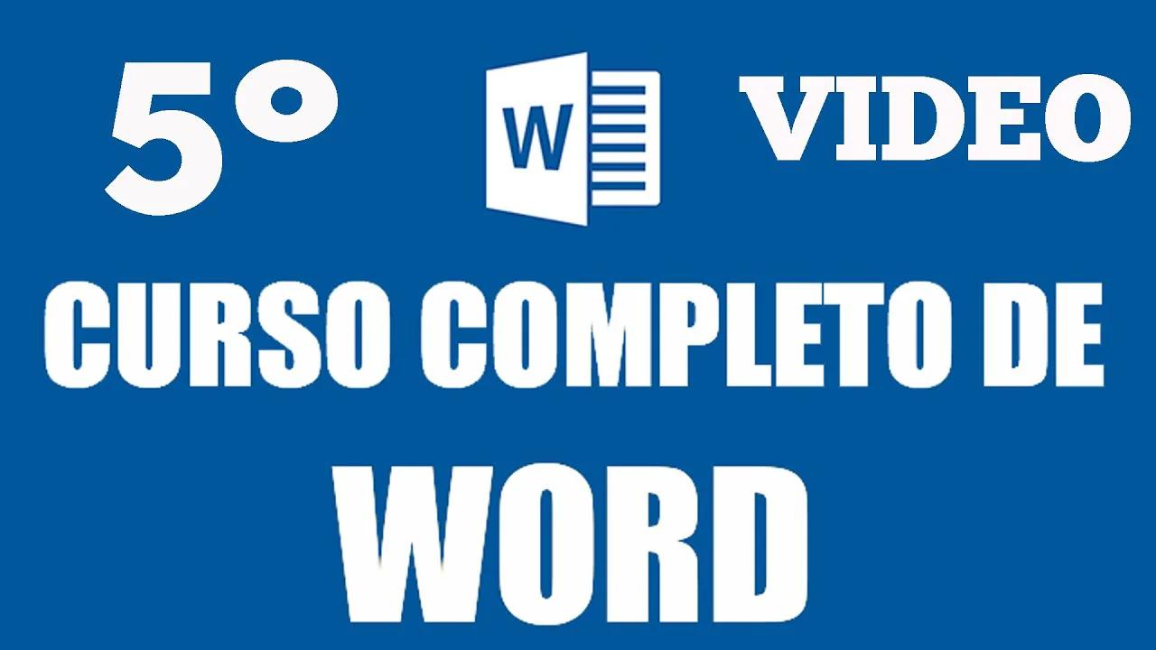 Curso completo de Microsoft Word Modulo 2 Formatos 1 (Parte 1) 5° VIDEO