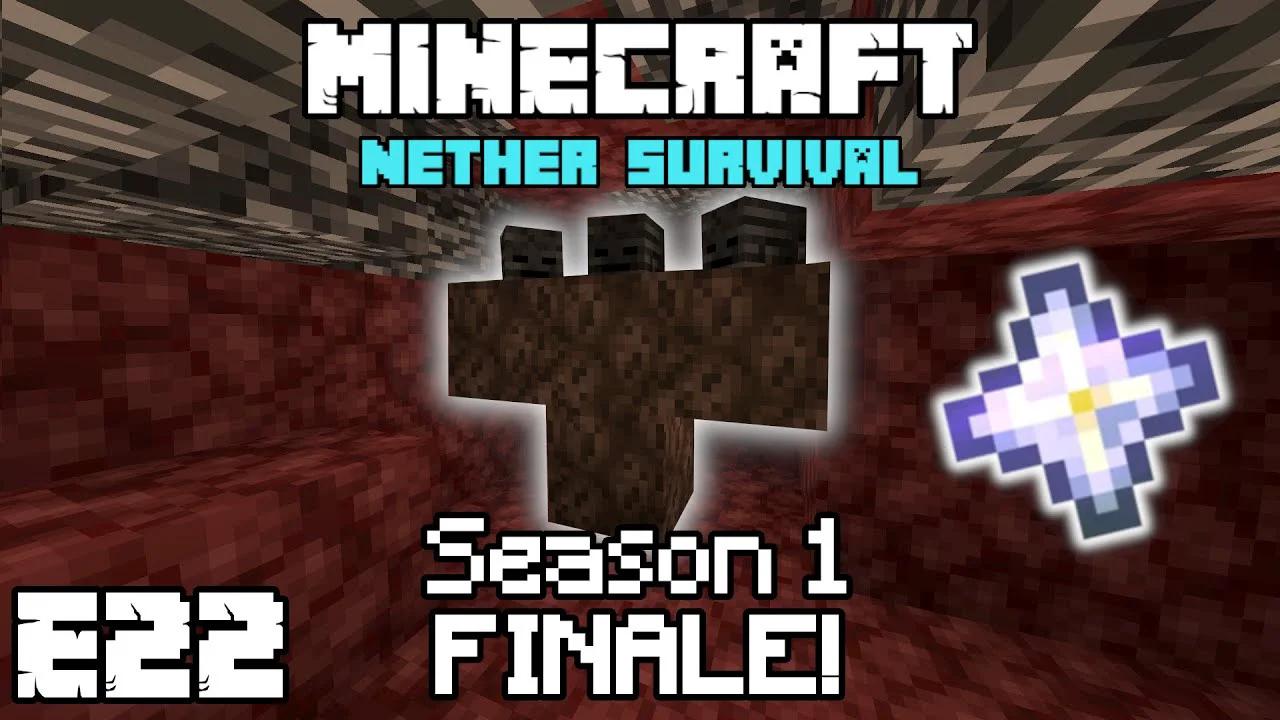 Minecraft Nether Survival | WITHER BOSS FIGHT! | Season 1 FINALE! | E22