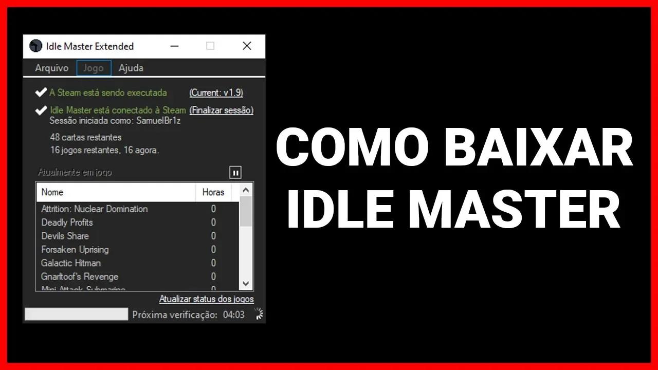 COMO BAIXAR E INSTALAR O IDLE MASTER EXTENDED - Tutorial 2022