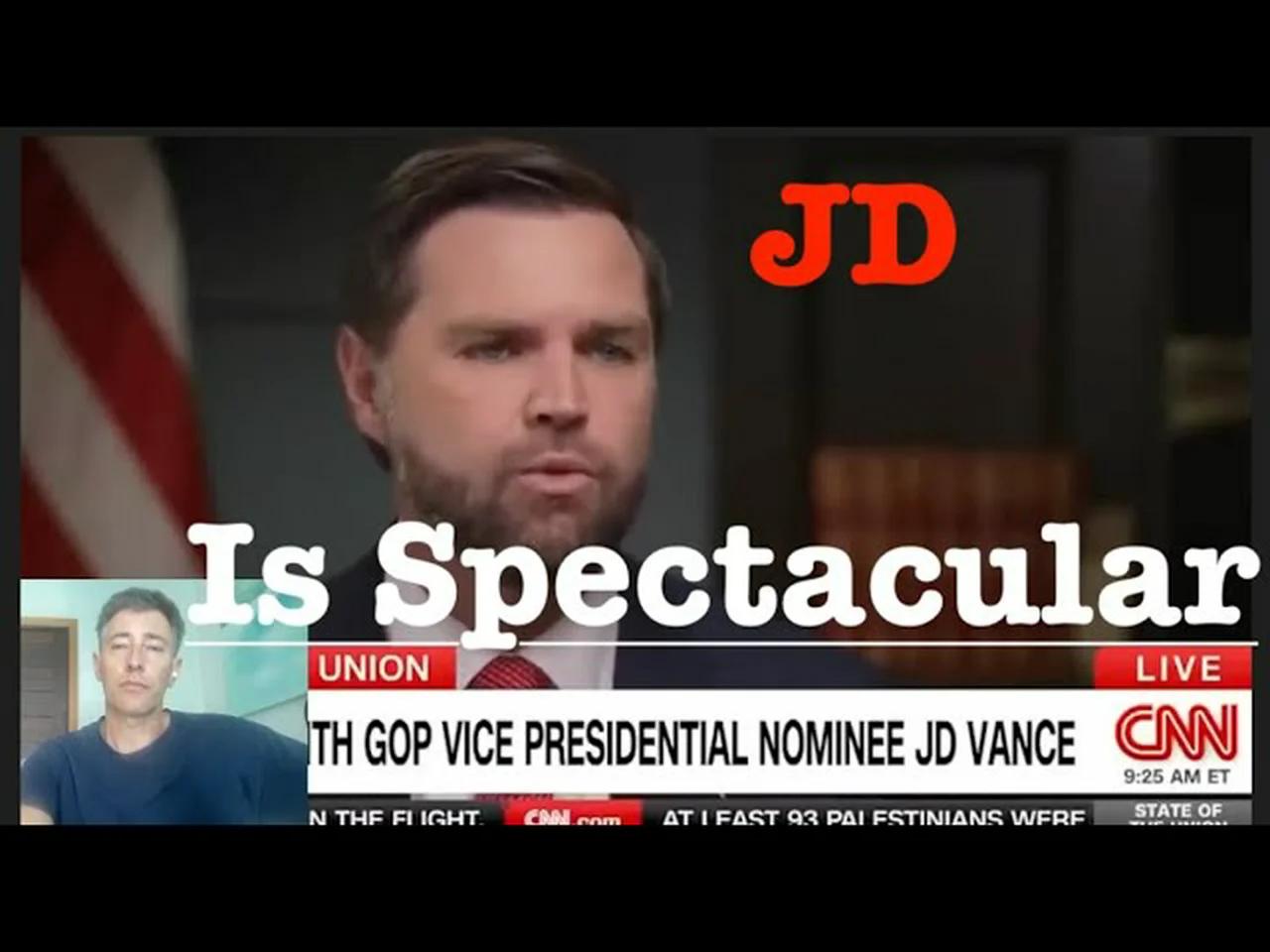 Bringing THE HEAT JD Vance Spectacular CNN Interview versus Partisan ...