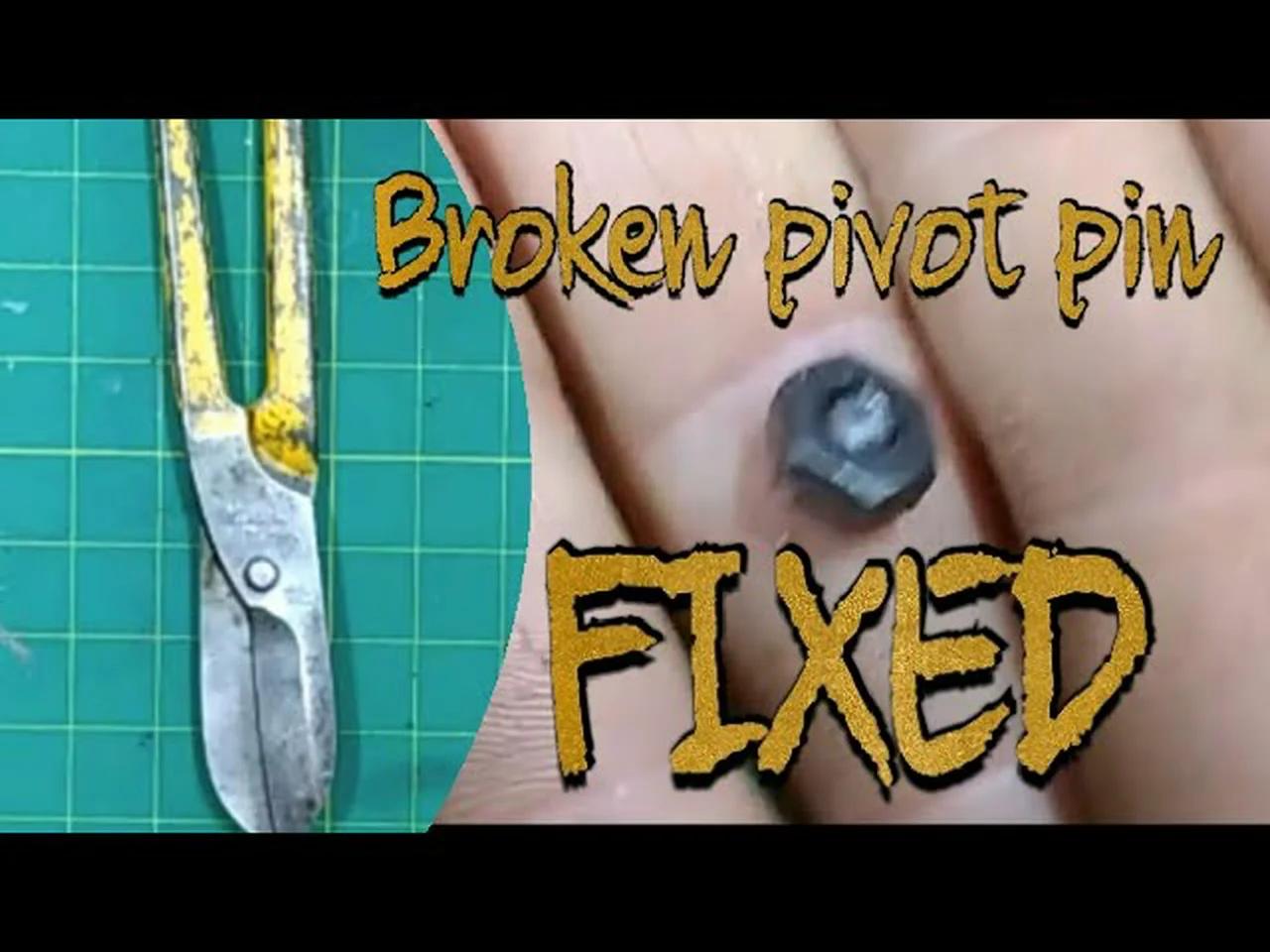 tin snip tool fix tool restoration broken pivot pin fix hand tool ...