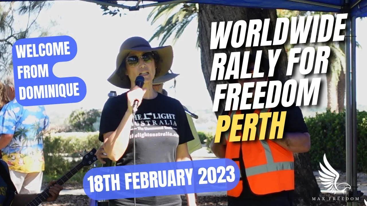 Welcome From Dominique - WORLDWIDE RALLY FOR FREEDOM - PERTH - 18th ...