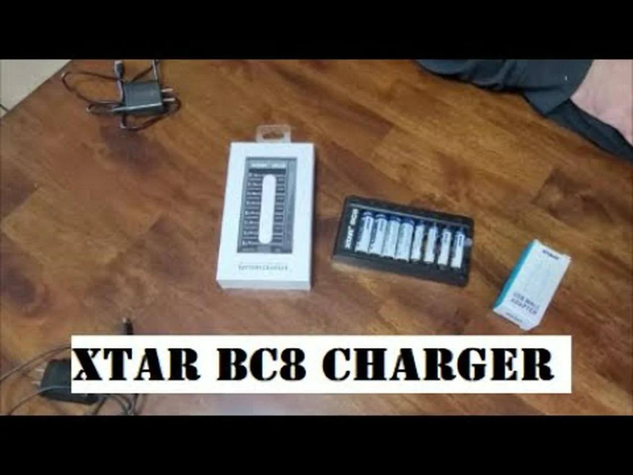 XTAR BC8 Battery Charger & Lithium Batteries