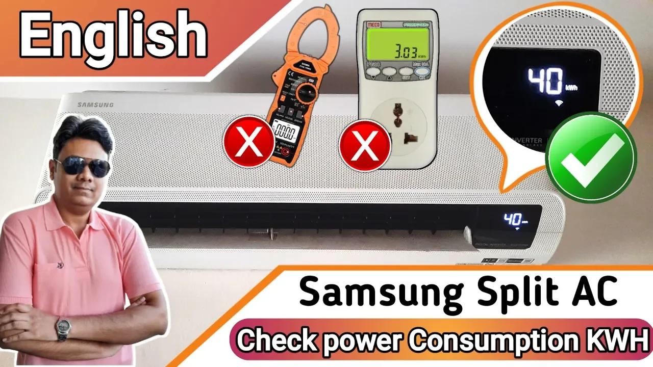 [Eng] How to Check Power consumption, KWH Bill | Samsung Split ...