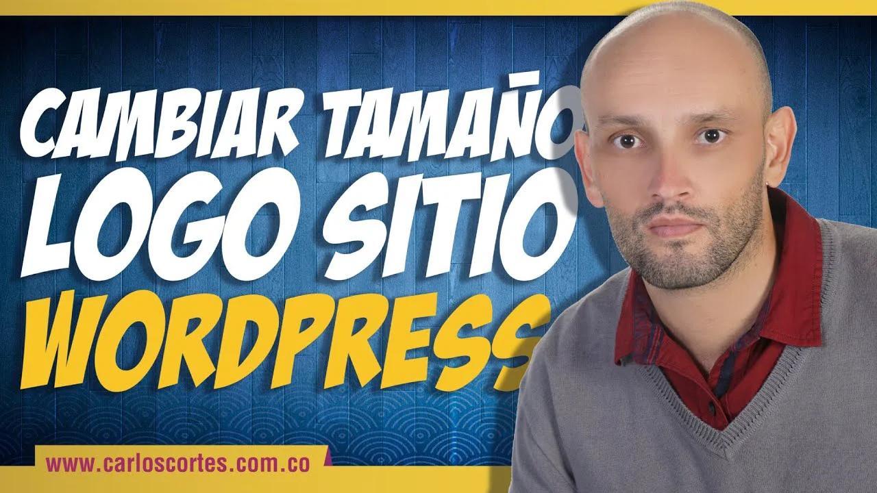 🚀 ¿Cómo CAMBIAR el tamaño TAMAÑO del logo del sitio en WORDPRESS?