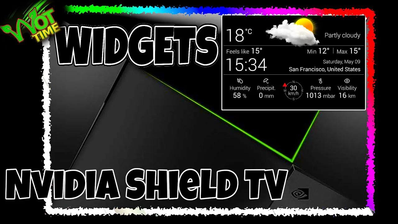 Nvidia Shield TV Set Widgets on Sideload Channel Launcher 2 Home Screen