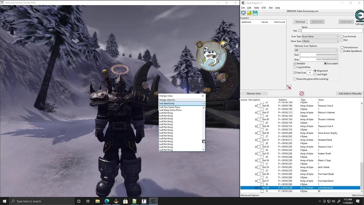 Fable Anniversary Cheat Engine Trainer 2021 Update