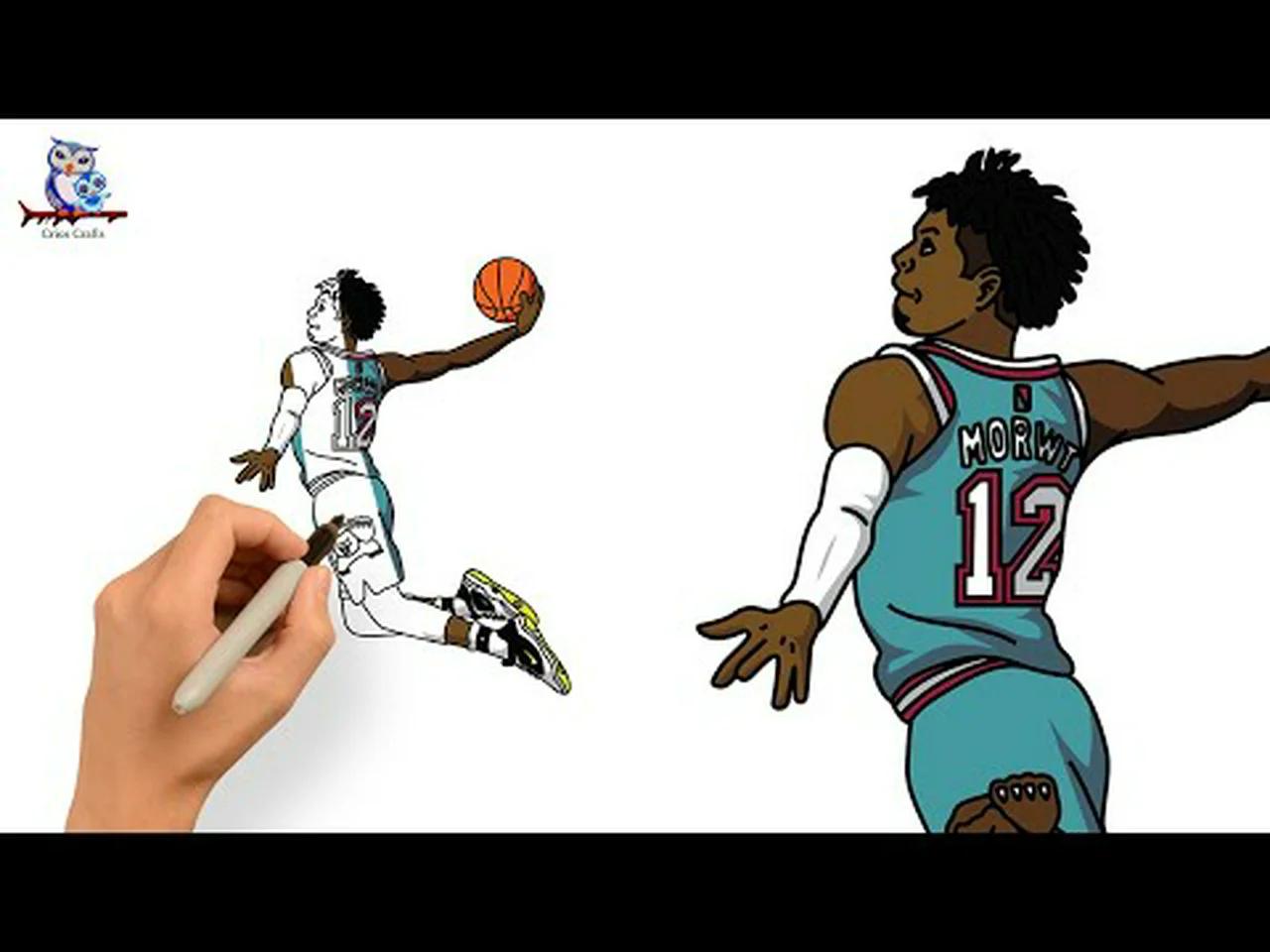 How to Draw Ja Morant Memphis Grizzlies - Art Tutorial