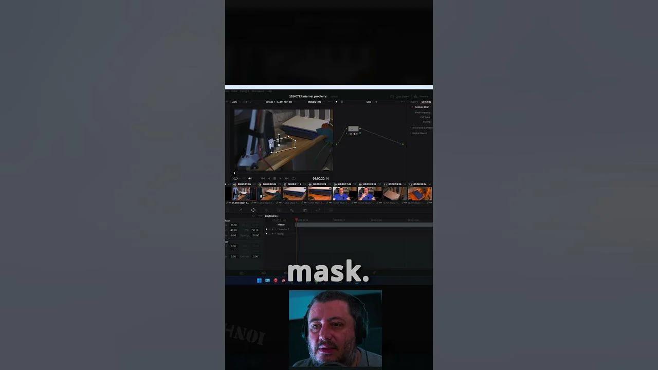 How to Blur Objects and Faces in DaVinci Resolve Using Masks and Tracking 4