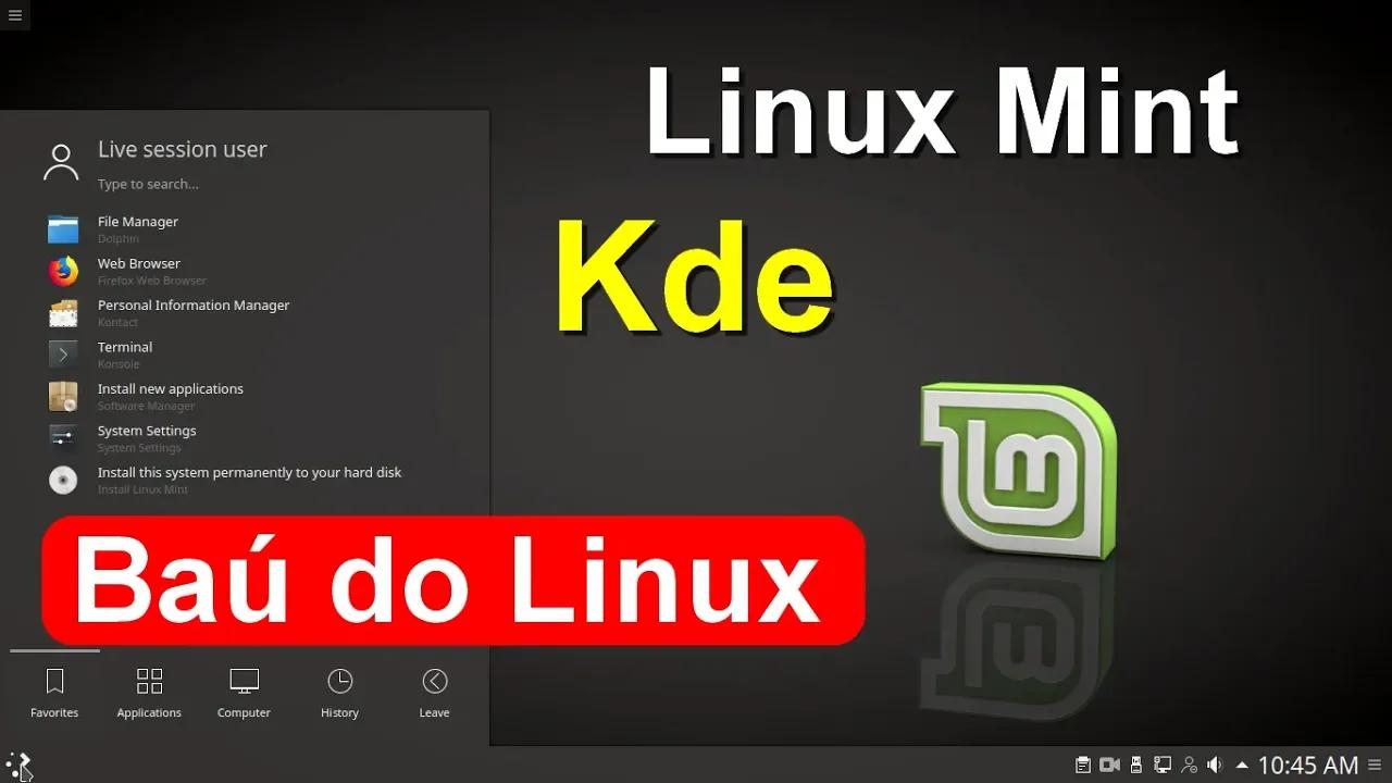 Retrospectiva - Linux Mint Kde. De volta ao passado. Baú de Linux - Relíquias