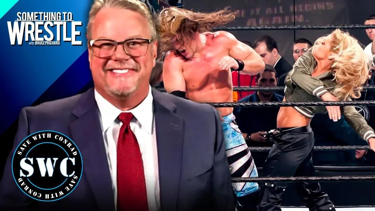 Bruce Prichard shoots on Trish Stratus turning heel against Chris Jericho