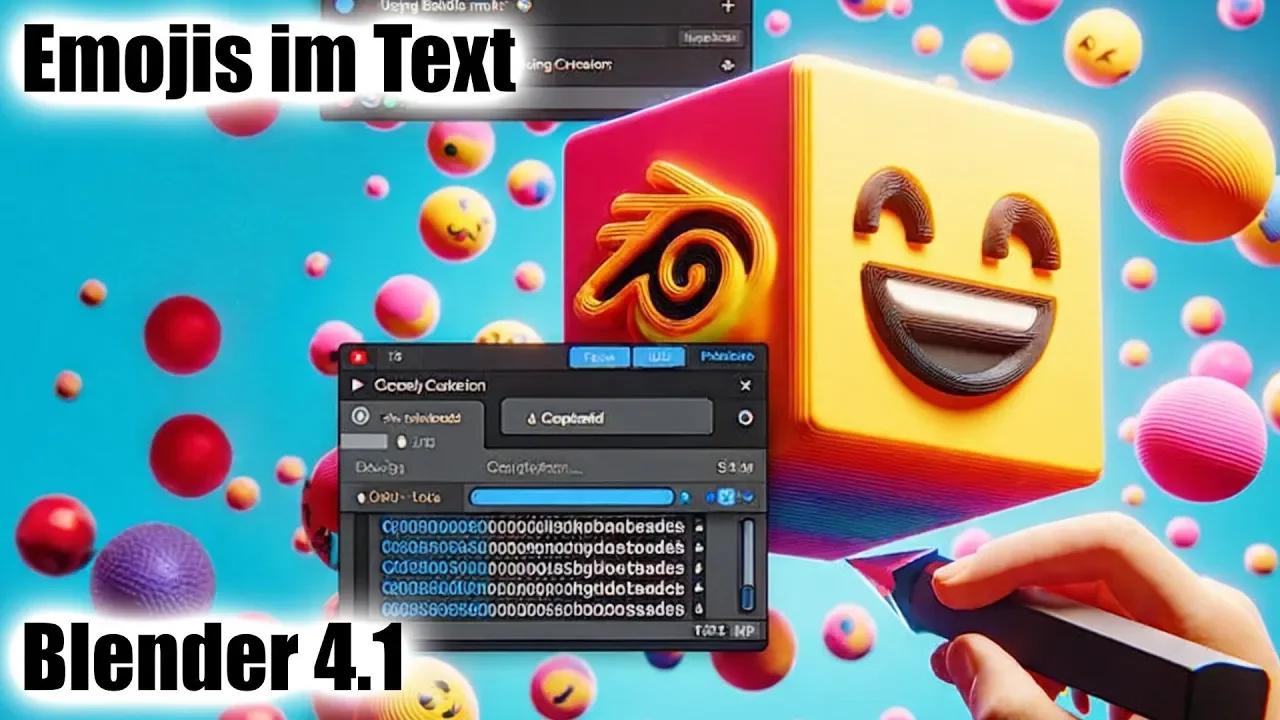 Blender 4.1 Update: Text mit Unicode in Blender 4.1