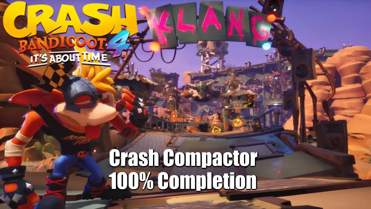 Crash Bandicoot 4 - Crash Compactor Level 100% Walkthrough (All Gems ...