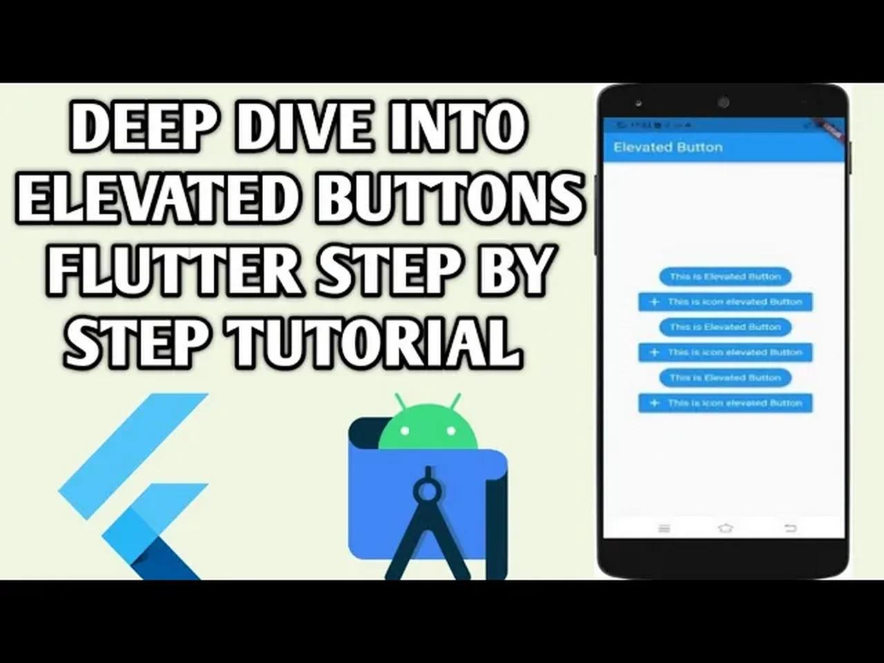 Elevated Button Flutter | flutter elevated button | elevated button flutter style | #12