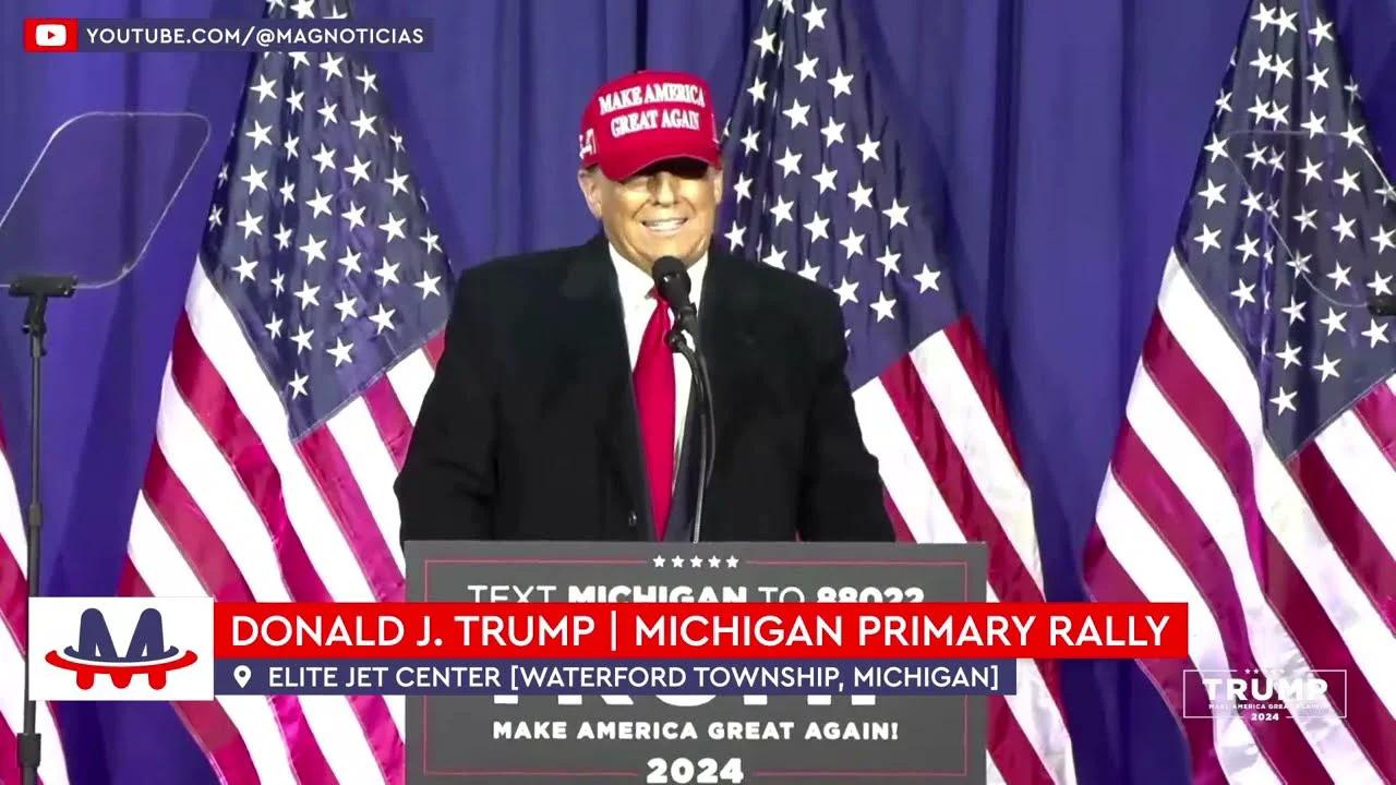 🇺🇸 Donald Trump | Full Speech in Waterford Township, Michigan ...