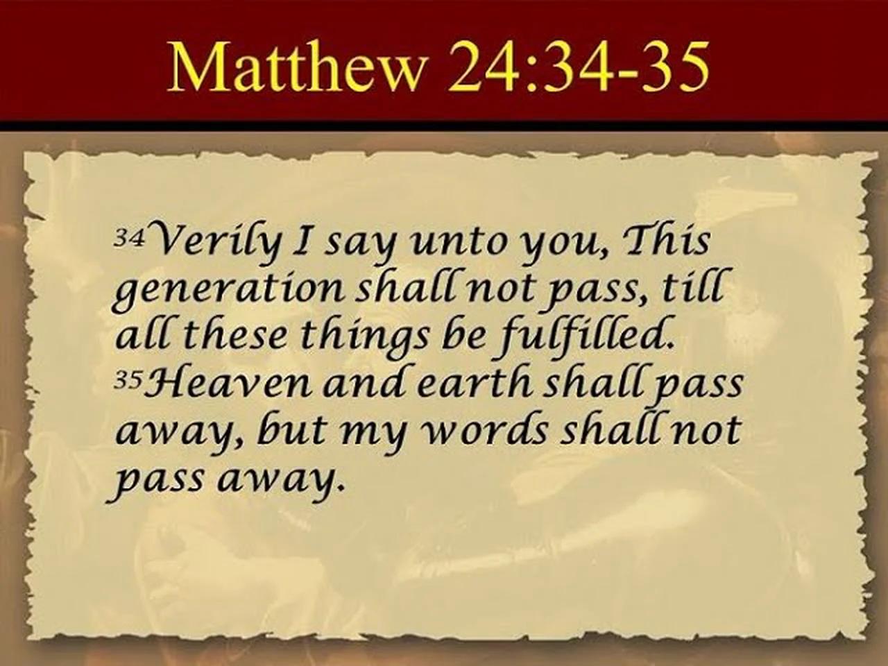 End of World Prophecies: Matthew 24 study verses 29-51 / This ...