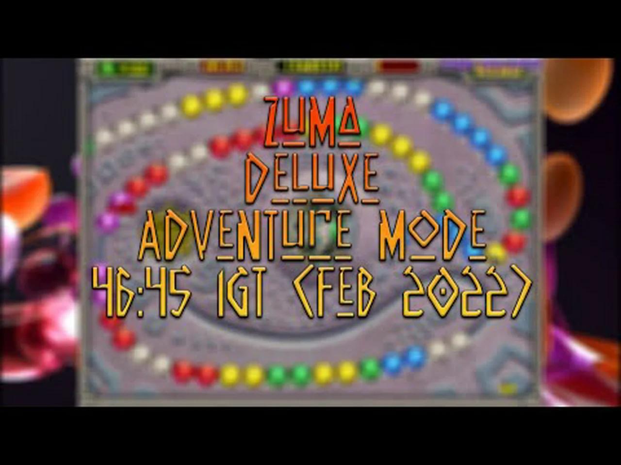 Zuma Deluxe (2003) | Adventure Mode [46:45 IGT] (PB Feb 2022)