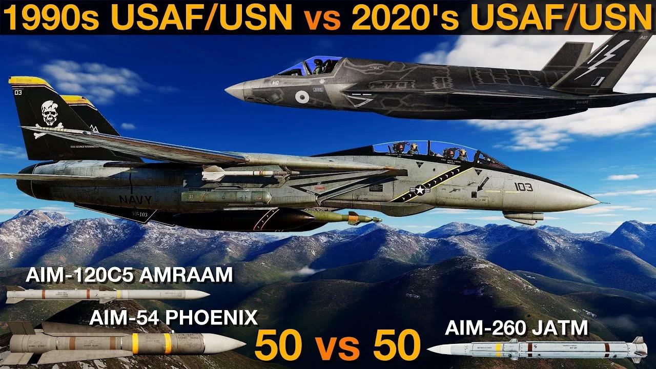 1990's USAF & USN Air Wing vs 2020's USAF & USN Air Wing (WarGames 130 ...