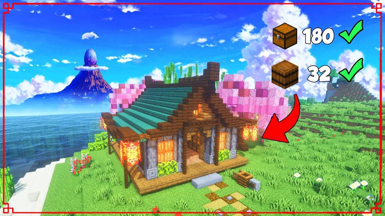 Minecraft Japanese Storage House Tutorial🏮🏯⛩️