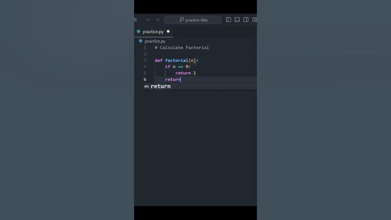 Calculate The Factorial Python Pythonprogrammingcodinglearnpython 4229