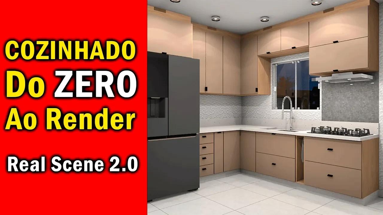 COZINHA NO PROMOB DO ZERO AO RENDER - Real Scene 2.0