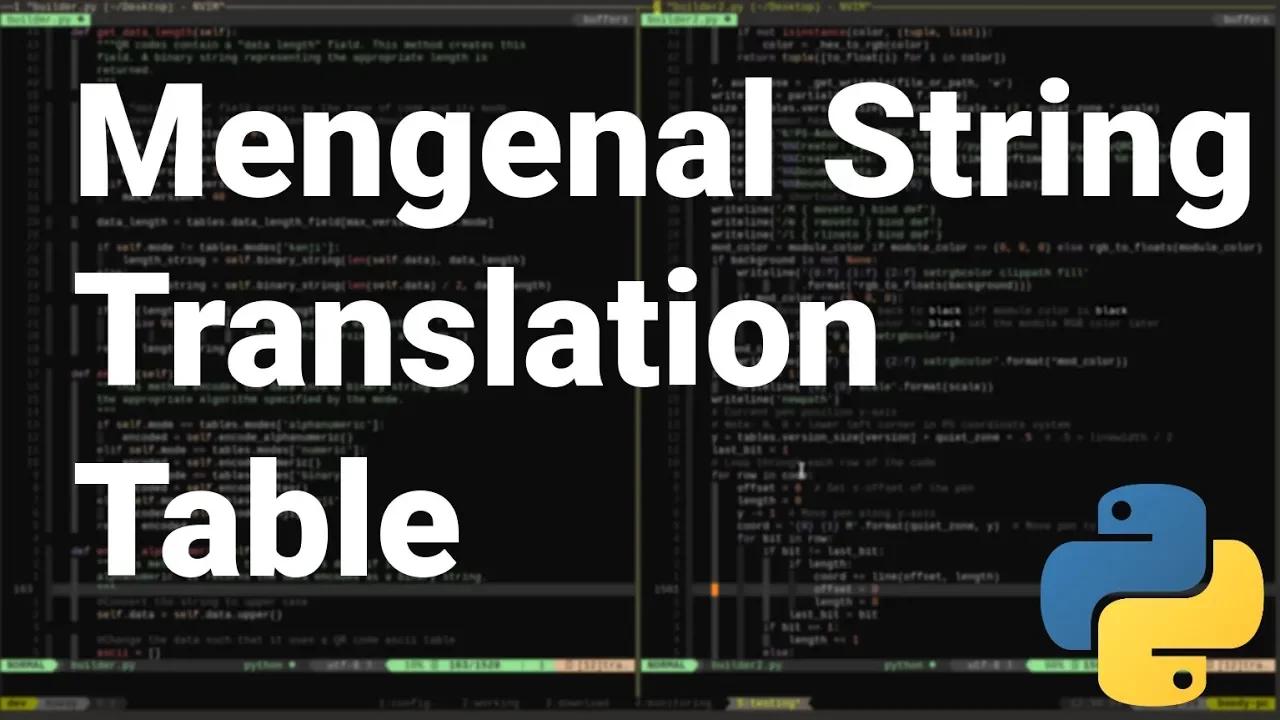 [Pythonic 33] Mengenal Tabel Translasi (Translation Table) untuk String Mapping pada Python