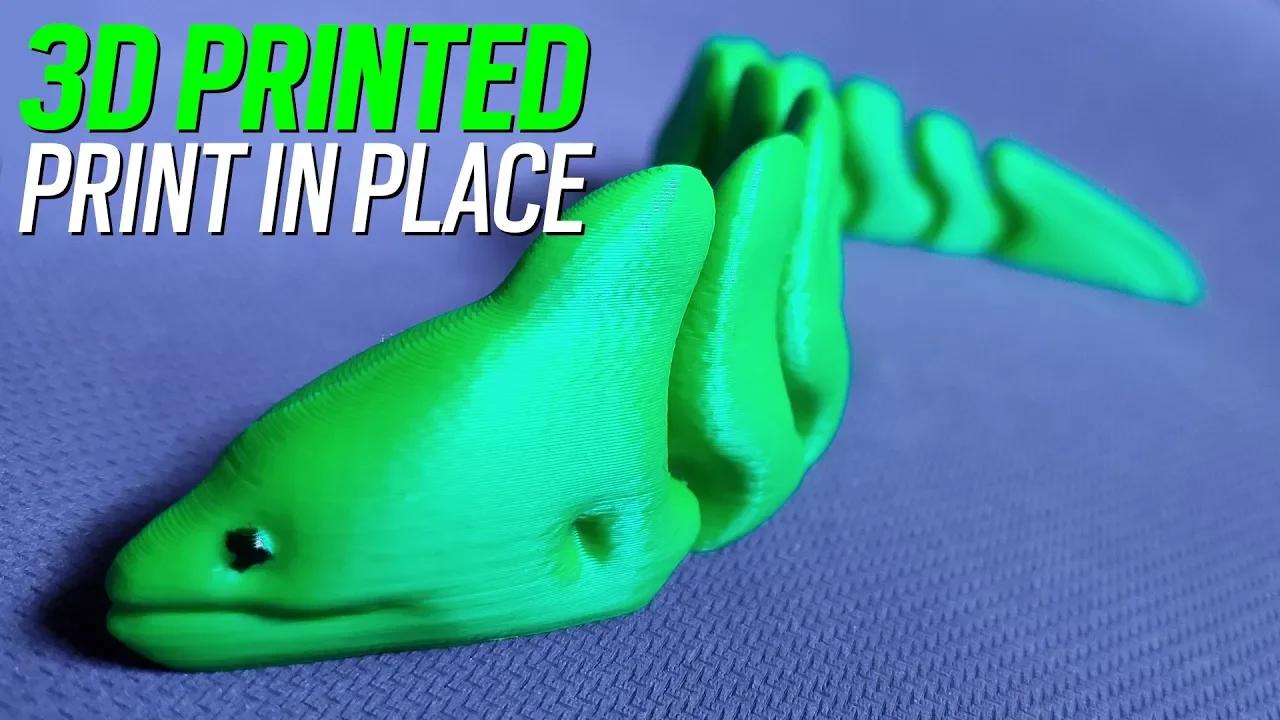 Articulated Moray Eel Print in Place - 3D Printed - Print Ideas - Best Free 3D Models Toy