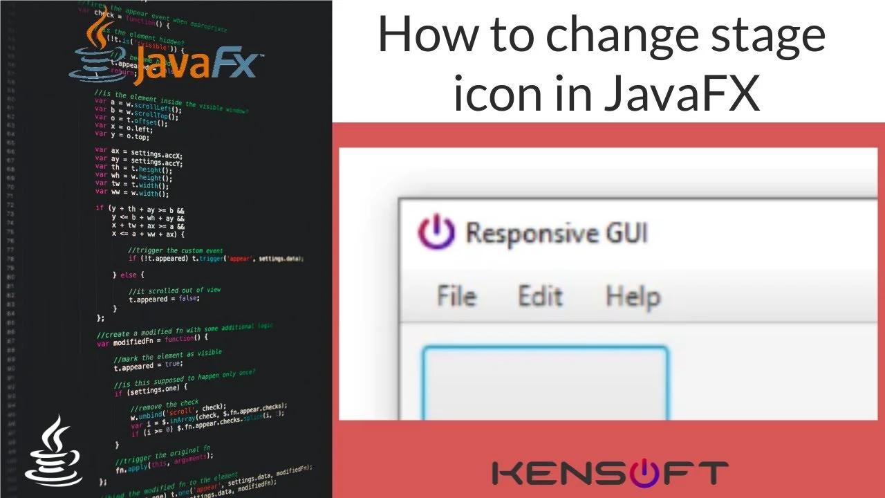 JavaFX Tutorial: How to change stage icon in JavaFX using NetBeans