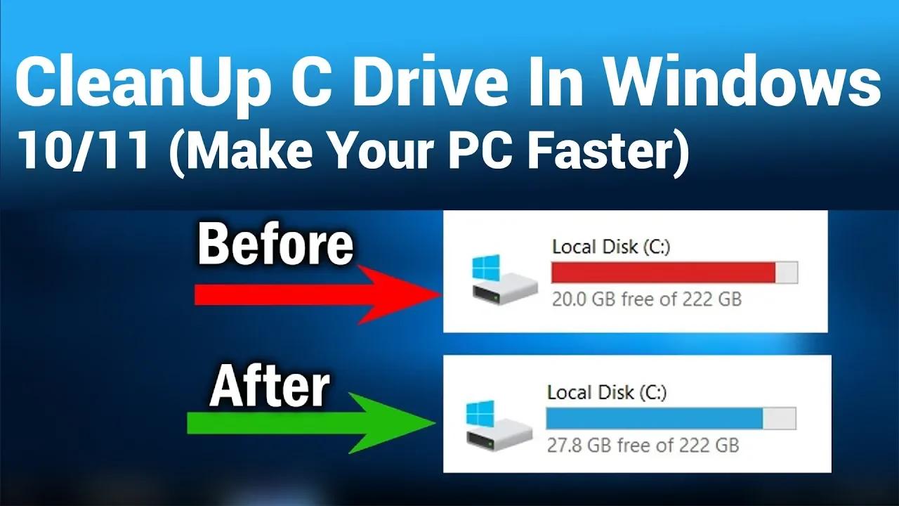 How to Clean C Drive In Windows 10/11 (Make Your PC Faster)