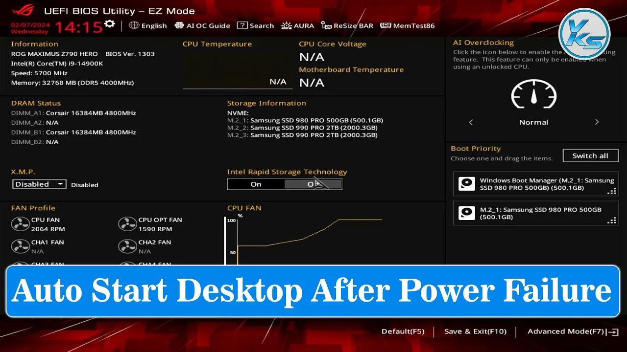 How To Automatically Turn On (Power-On) The Computer On ASUS Motherboard
