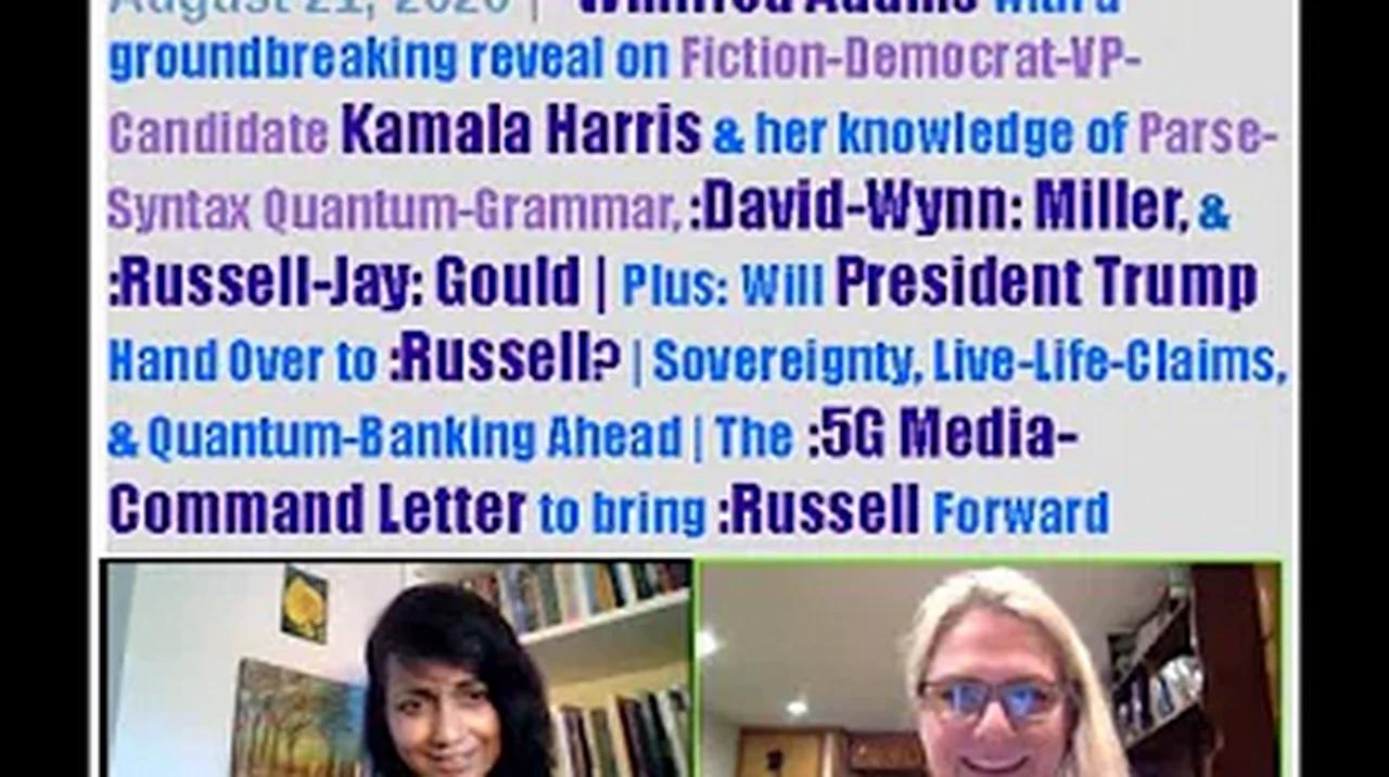 Newsbreak 87 | 8/21/2020 |Winifred Adams Reveals Kamala Harris Well ...