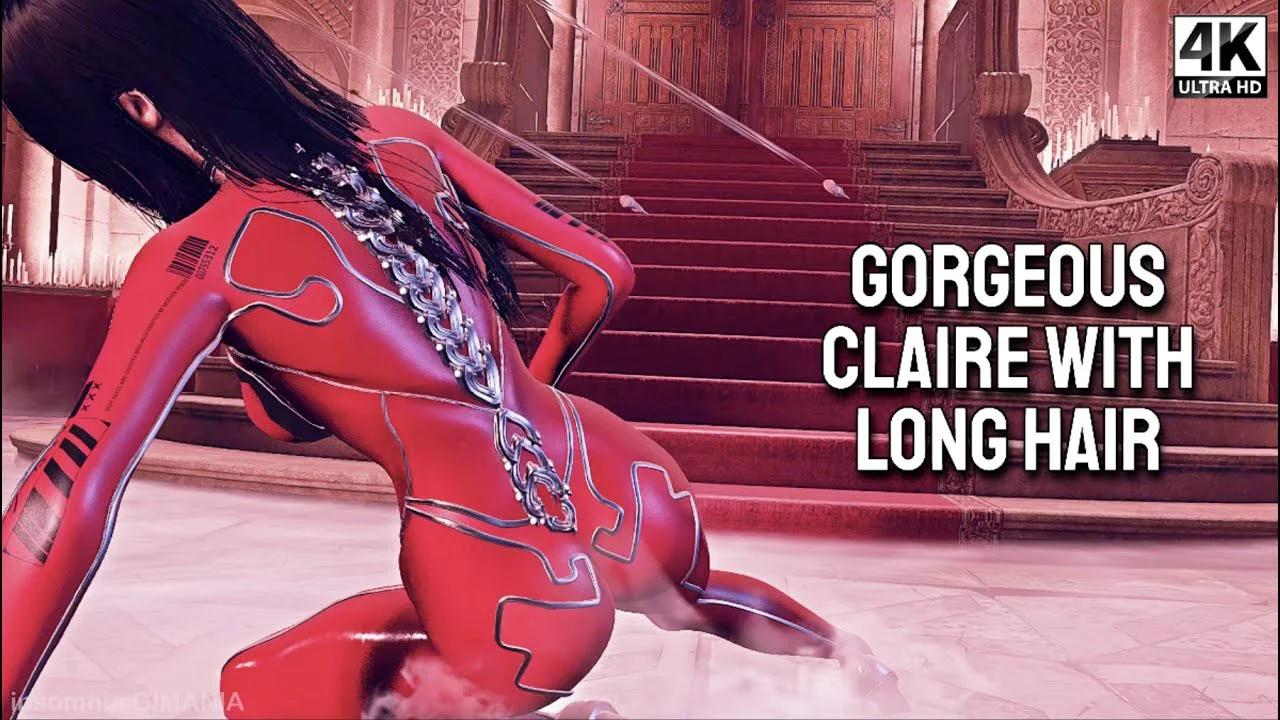 Claire Red Stellar Blade Eve Skin Suit Thick Hair MOD C1 RE4R SW Japanese Dub Voices
