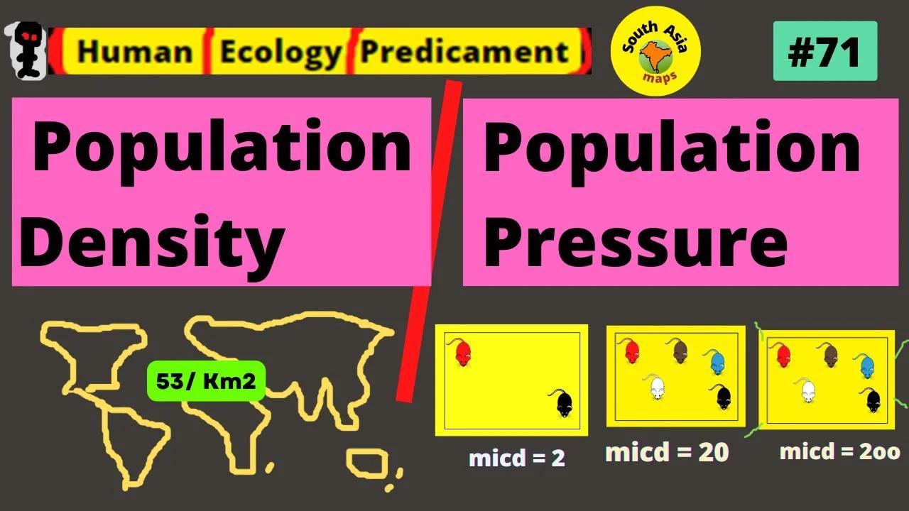 Human Ecology: #71: Population Density vs. Population Pressure ...