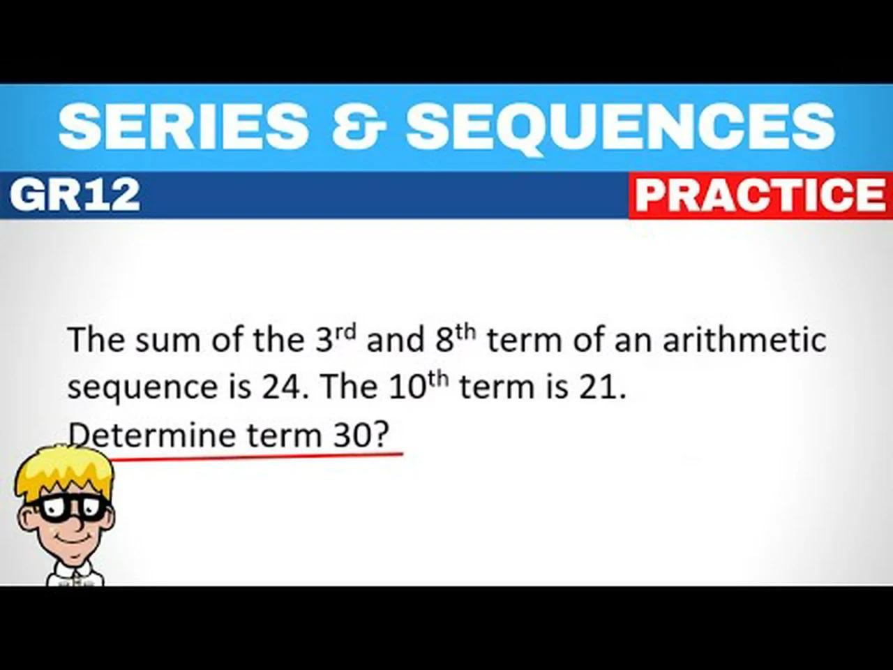 Arithmetic Pattern grade 12: practice