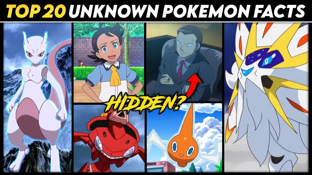 Top 20 Unknown Facts About Pokemon | 20 Interesting Pokemon Facts | Hindi