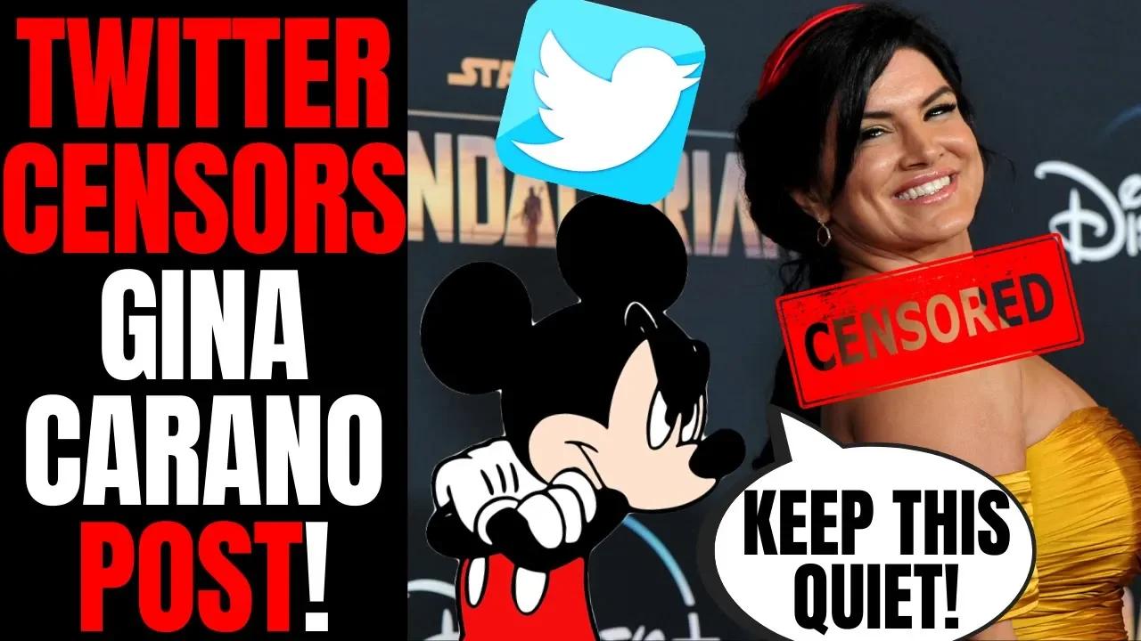 Gina Carano Post Gets CENSORED By Twitter! | Big Tech Protects Disney ...