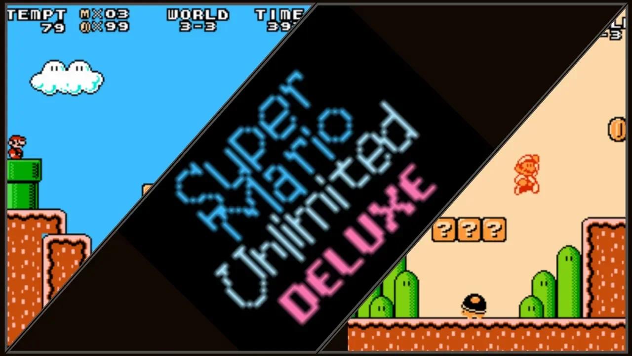 Super Mario Bros Unlimited Deluxe [NES ROM hack] 2021