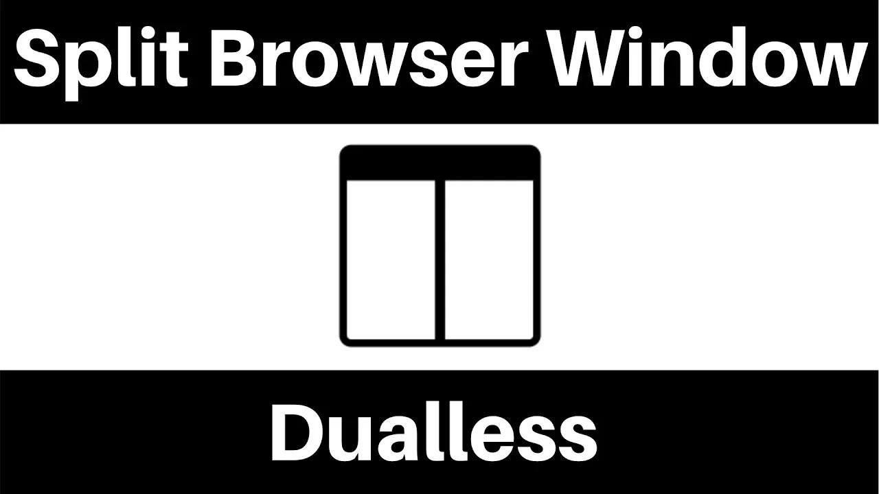 How To Instantly Split Your Browser Window Into Two Using Dualless Chrome Extension